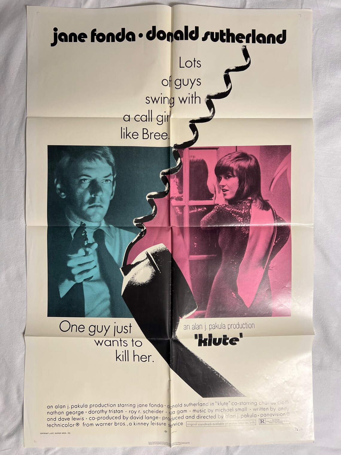 Original 1971 Klute Movie Poster - Etsy