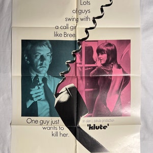 Original 1971 Klute Movie Poster - Etsy