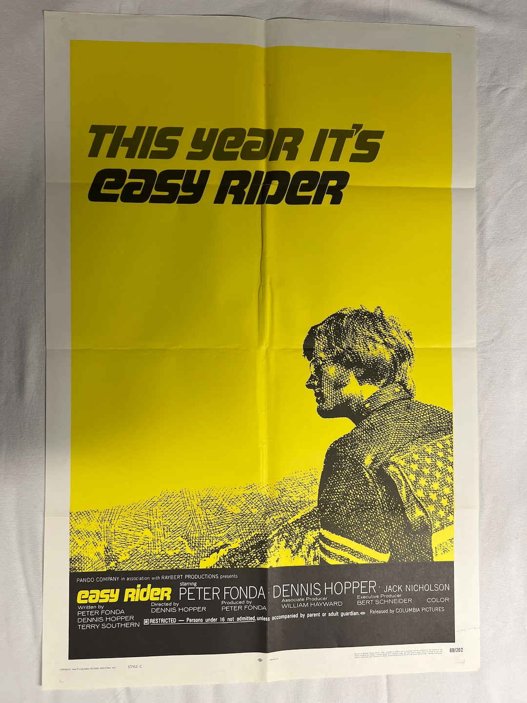 Original 1969 Easy Rider Movie Poster - Etsy