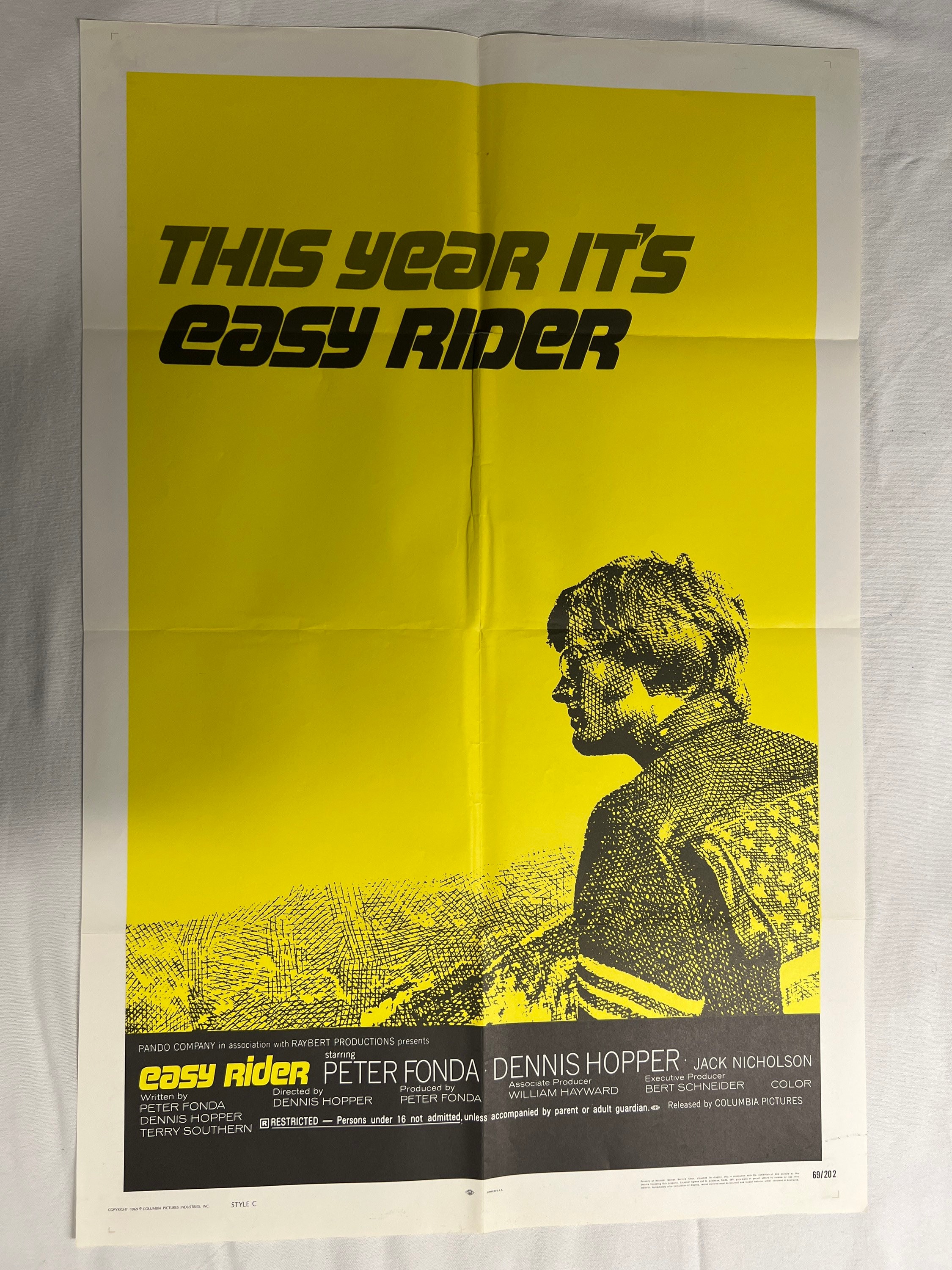 Original 1969 Easy Rider Movie Poster - Etsy