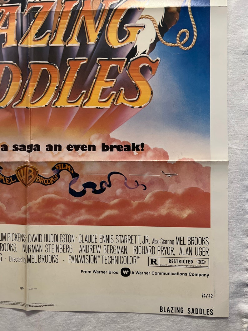 Original Blazing Saddles Movie Poster - Etsy