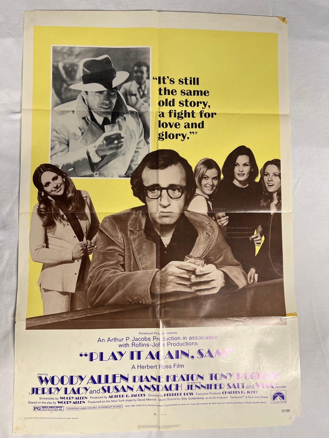 Original 1972 Play It Again Sam Movie Poster - Etsy