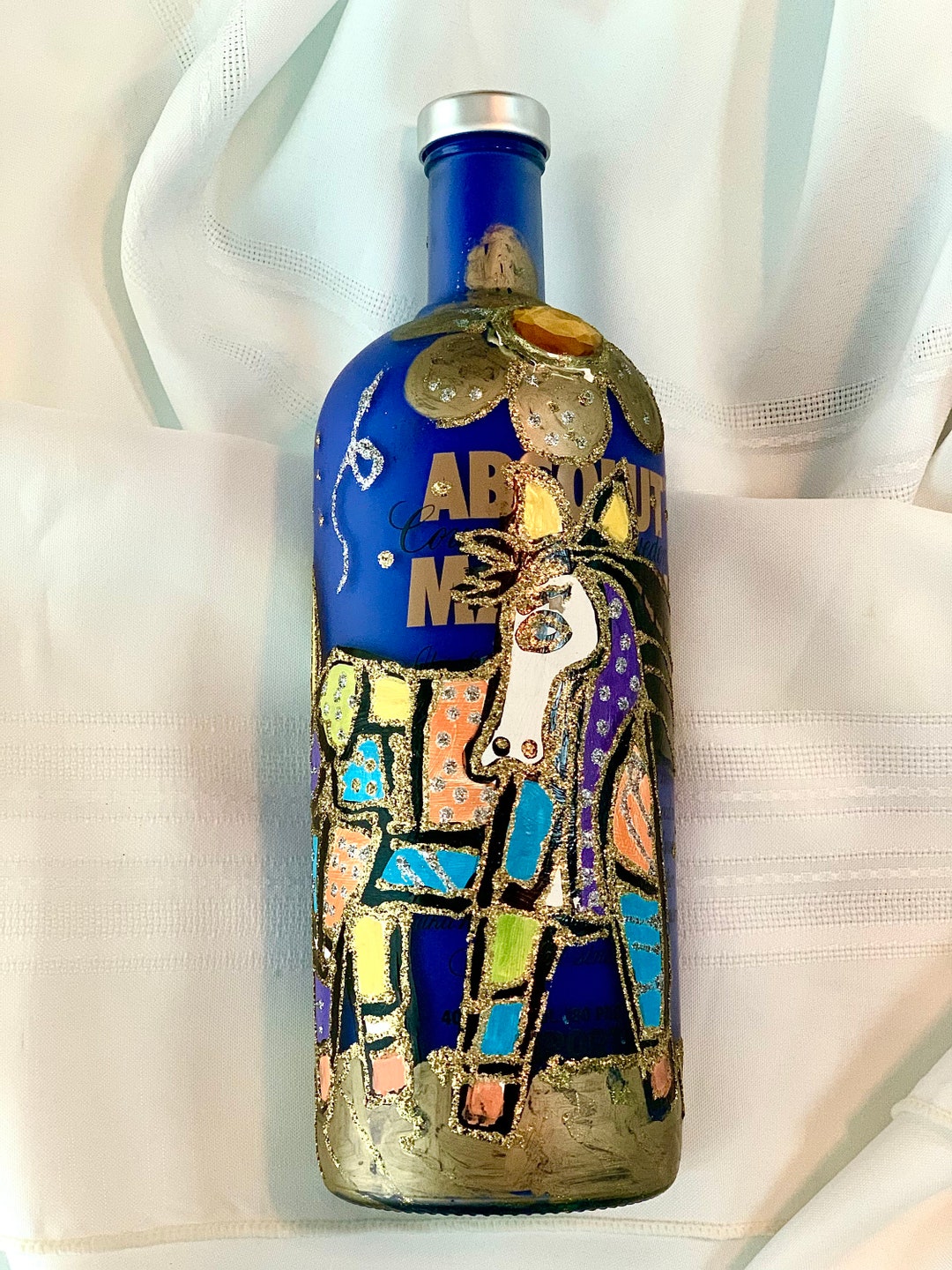 Absolut Jon Planas Hand Painted Vodka Art - Etsy