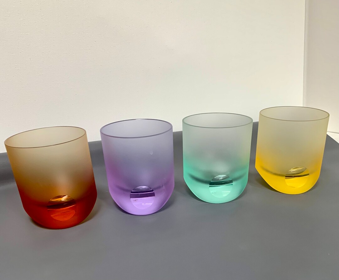 Moser Tipsy Rocks Glasses (4) - Rare Find! - Etsy