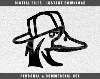 Duck With Hat PNG and SVG - Etsy