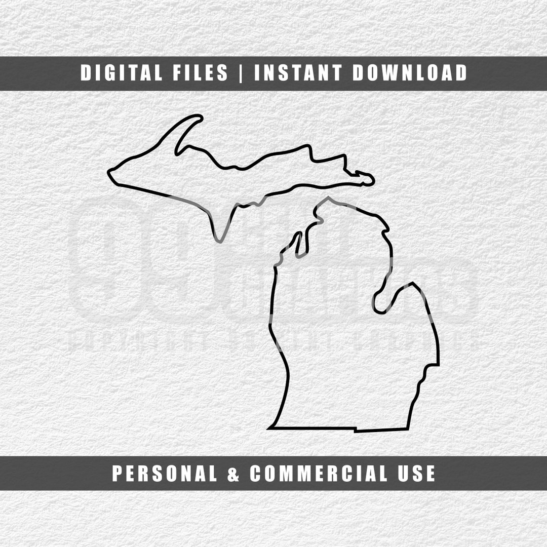 Michigan Svg, United States Svg, State Outline Svg, Cricut Svg ...