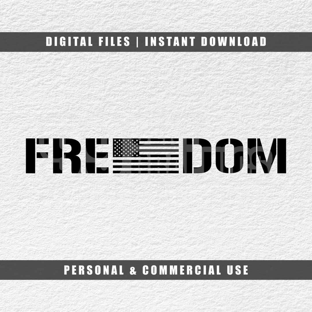 Freedom USA Flag Svg, American Flag Svg, Cricut Svg, Engraving File Svg ...