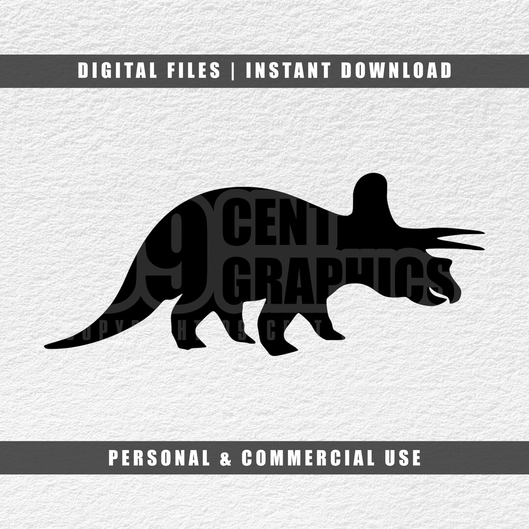 Triceratops Svg, Dinosaur Svg, Cricut Svg, Cut File Svg, Png, Pdf, Jpg ...