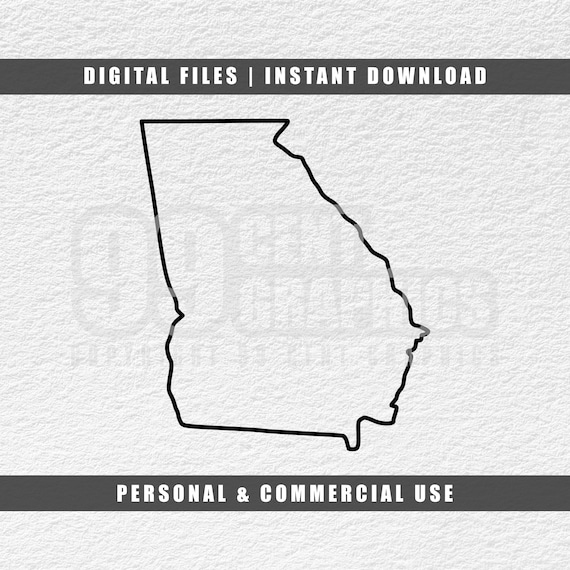 Georgia Svg United States Svg State Outline Svg Cricut Svg - Etsy