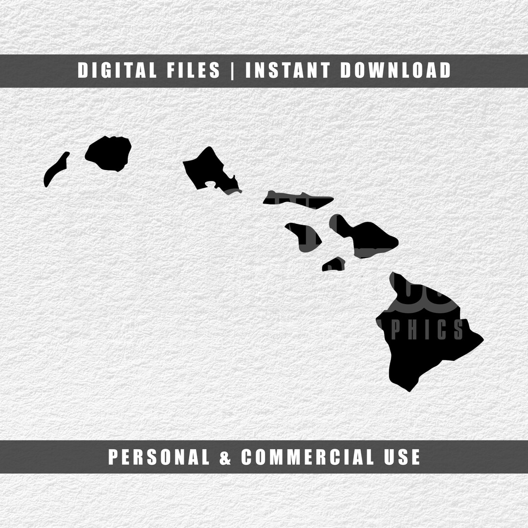 Hawaii Svg, United States Svg, State Silhouette Svg, Cricut Svg ...