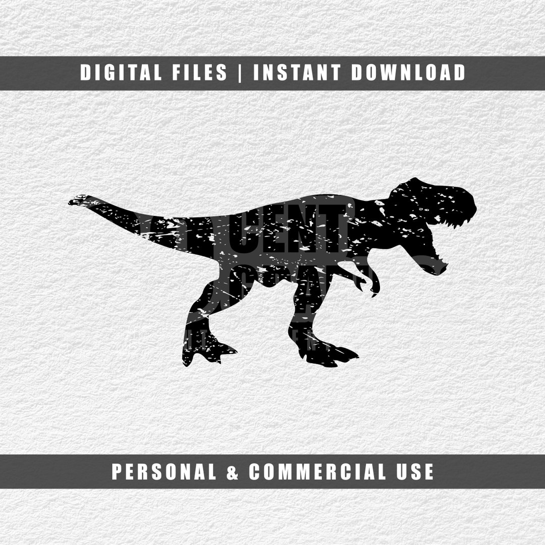 T-rex Svg, Tyrannosaurus Rex Svg, Dinosaur Svg, Distressed Trex Svg ...