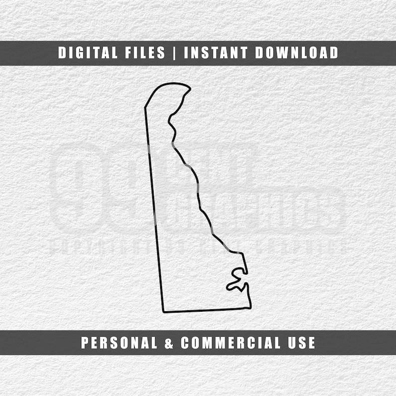 Delaware Svg United States Svg State Outline Svg Cricut - Etsy