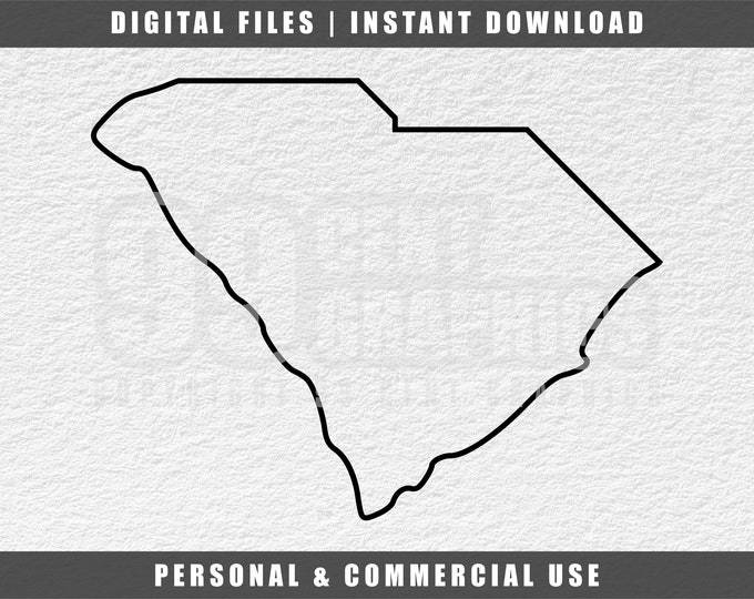 South Carolina Svg, United States Svg, State Outline Svg, Cricut Svg ...