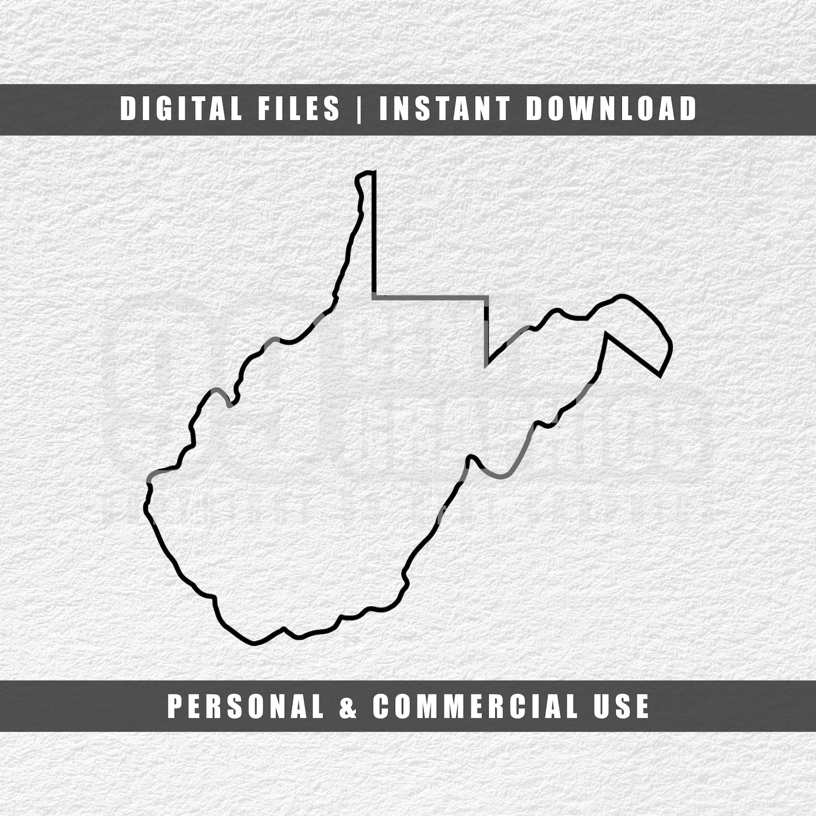 West Virginia Svg United States Svg State Outline Svg - Etsy