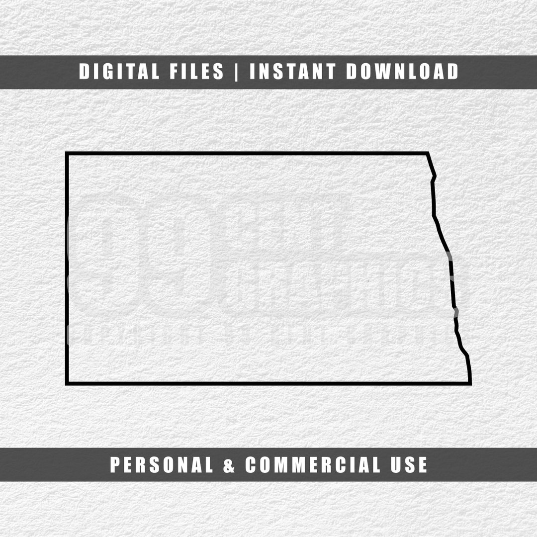 North Dakota Svg, United States Svg, State Outline Svg, Cricut Svg ...