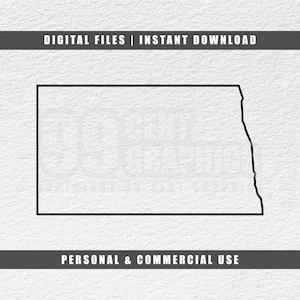 North Dakota Svg, United States Svg, State Outline Svg, Cricut Svg ...