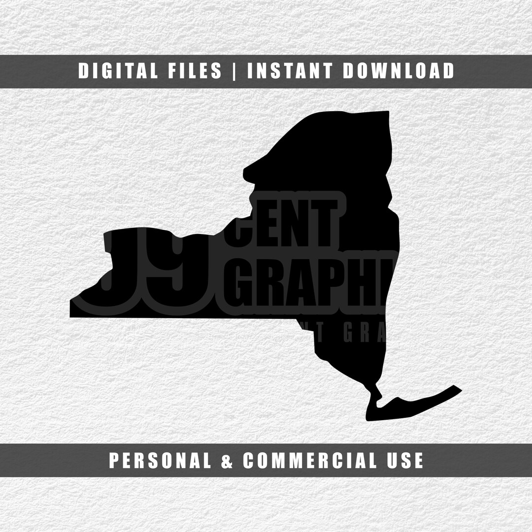 New York Svg, United States Svg, State Silhouette Svg, Cricut Svg ...