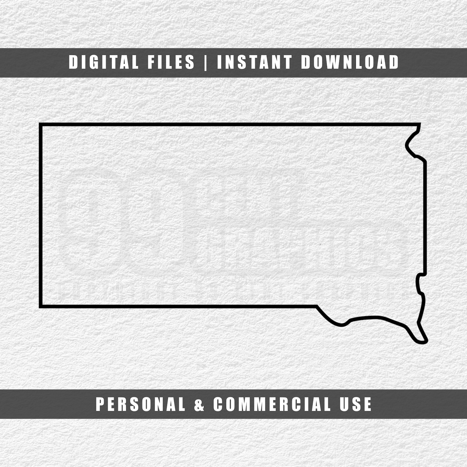South Dakota Svg United States Svg State Outline Svg Cricut - Etsy