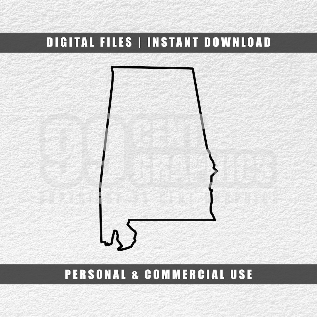 Alabama Svg, United States Svg, State Outline Svg, Cricut Svg ...