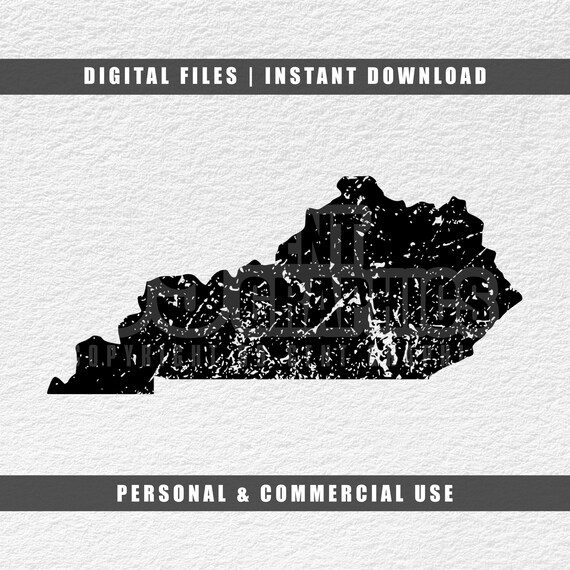 Kentucky Svg United States Svg Distressed Svg Cricut Svg - Etsy