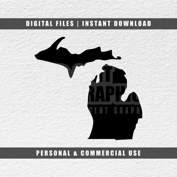 Michigan Svg United States Svg State Silhouette Svg Cricut - Etsy