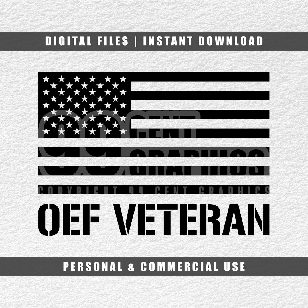OEF Veteran Svg, Operation Enduring Freedom, American Flag Svg, Veteran ...