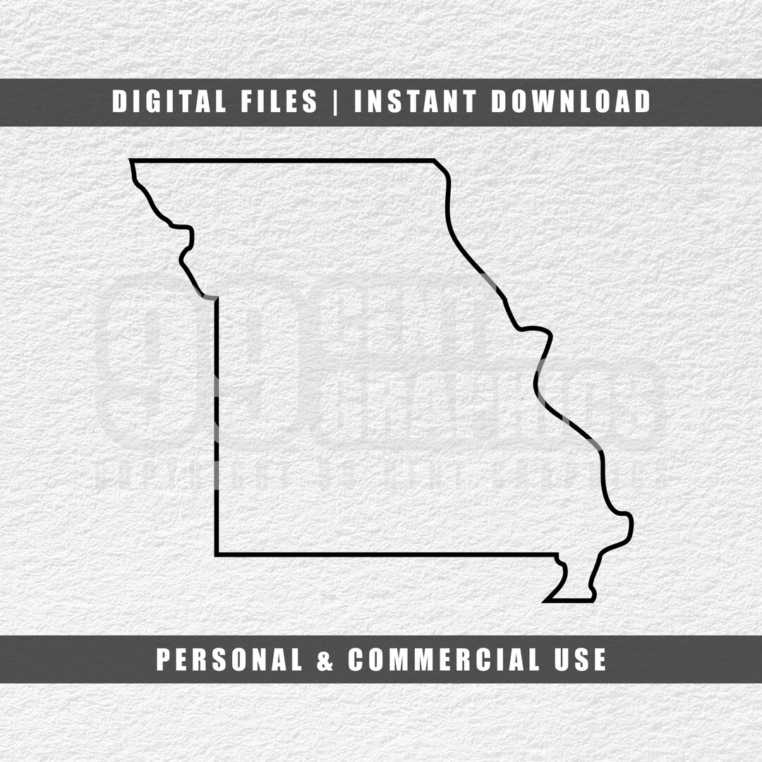 Missouri Svg, United States Svg, State Outline Svg, Cricut Svg ...