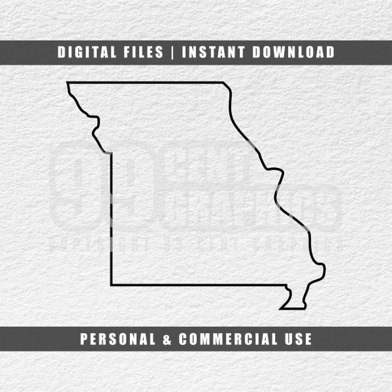 Missouri Svg United States Svg State Outline Svg Cricut - Etsy