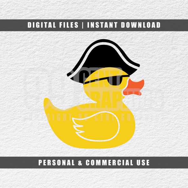 Pirate Duck Svg - Etsy