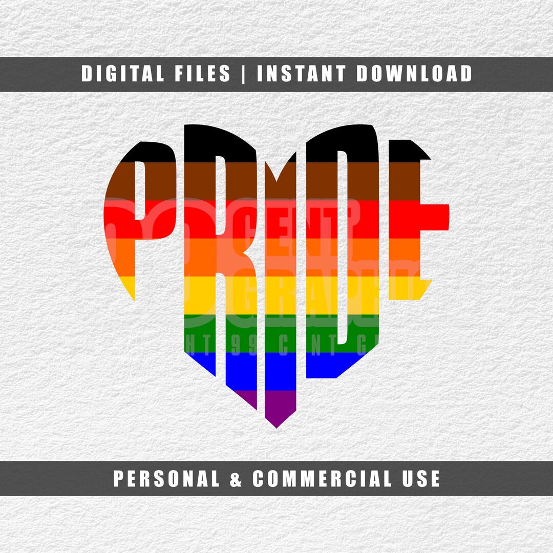 Pride Heart Svg, Lgbtqia Svg, Pride Flag Svg, Vector File Svg, Instant ...