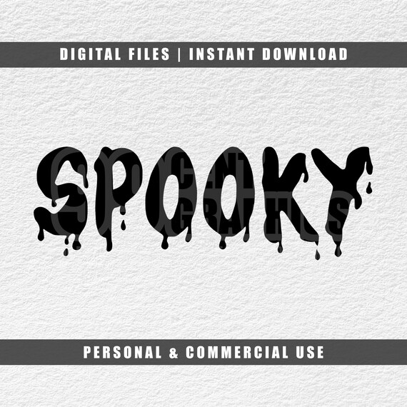 Spooky Svg Halloween Svg Bloody Text Svg Cricut Svg - Etsy