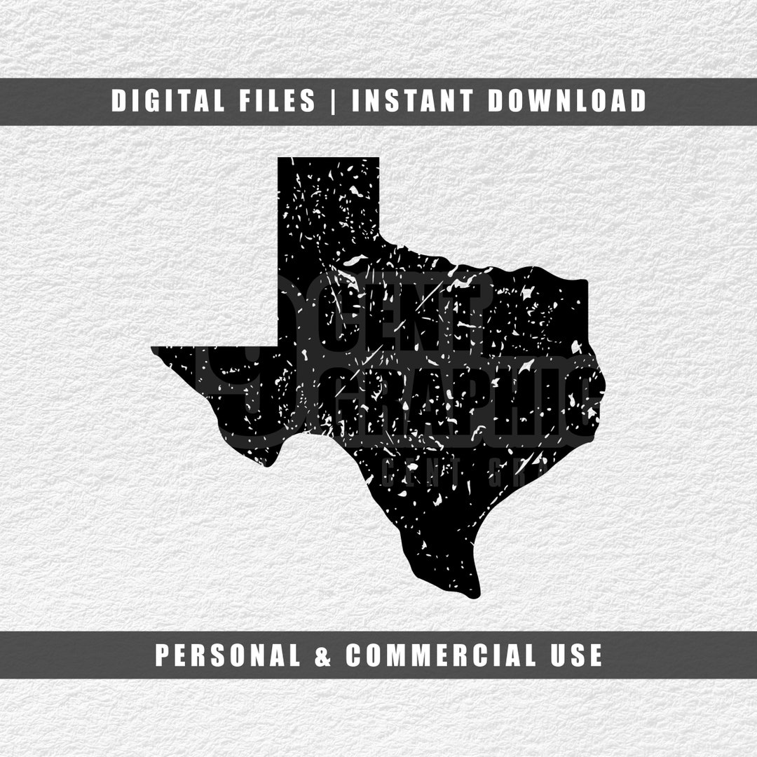 Distressed Texas SVG: United States Cut File (digital Download) - Etsy