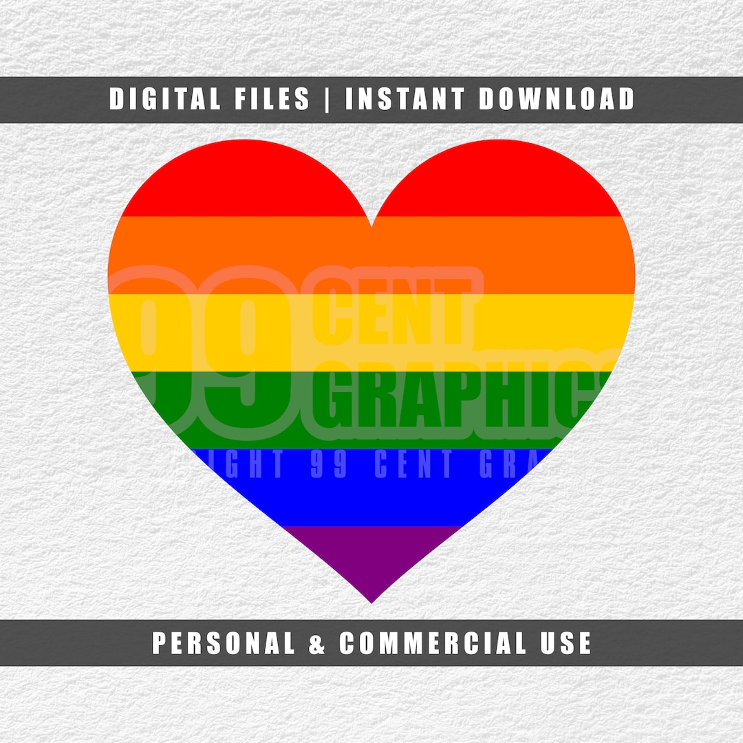 Pride Heart Svg, Lgbtqia Svg, Lgbtq Svg, Pride Flag Svg, Vector File ...