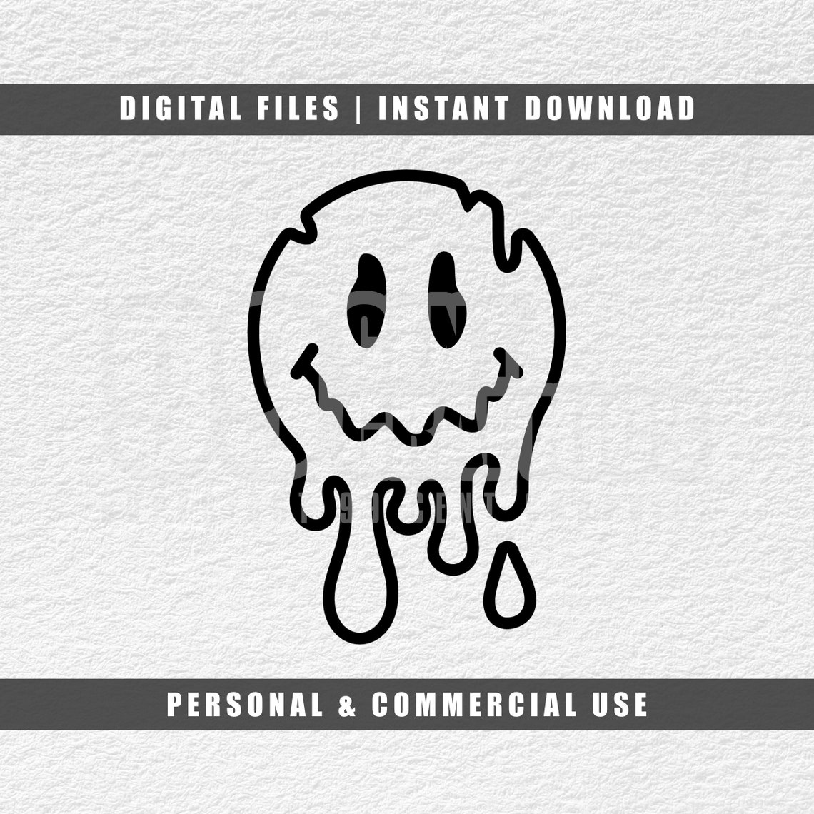 Trippy Face Svg, Melting Face Svg, Happy Face Svg, Outline Svg, Cricut ...