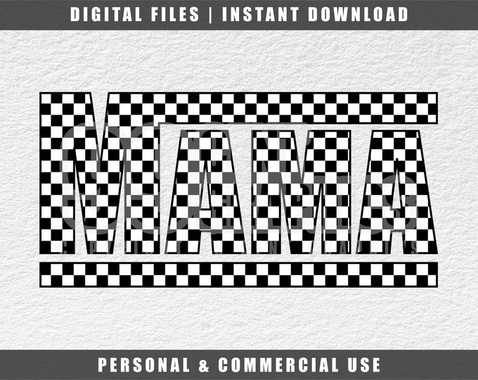 Mama Checkered Flag Svg, Racing Mama Svg, Cricut Svg, Png, Jpg, Pdf ...