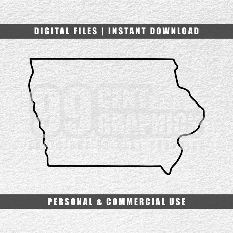 Iowa State Stencil - Etsy