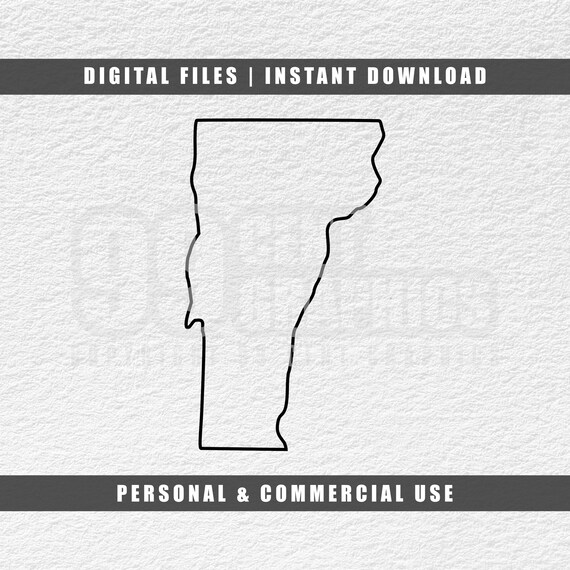 Vermont Svg United States Svg State Outline Svg Cricut Svg - Etsy