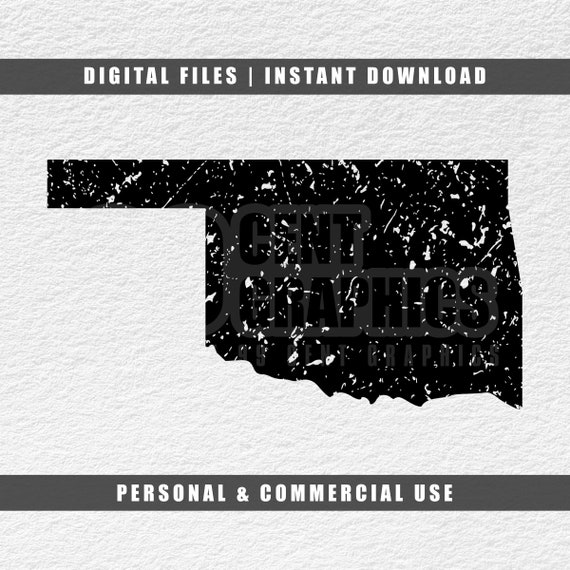 Oklahoma Svg United States Svg Distressed Svg Cricut Svg - Etsy