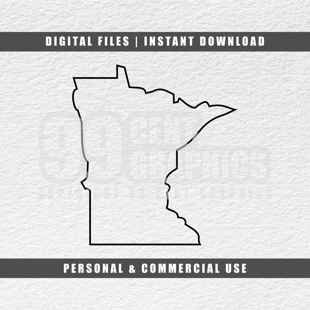 Minnesota Svg, United States Svg, State Outline Svg, Cricut Svg ...
