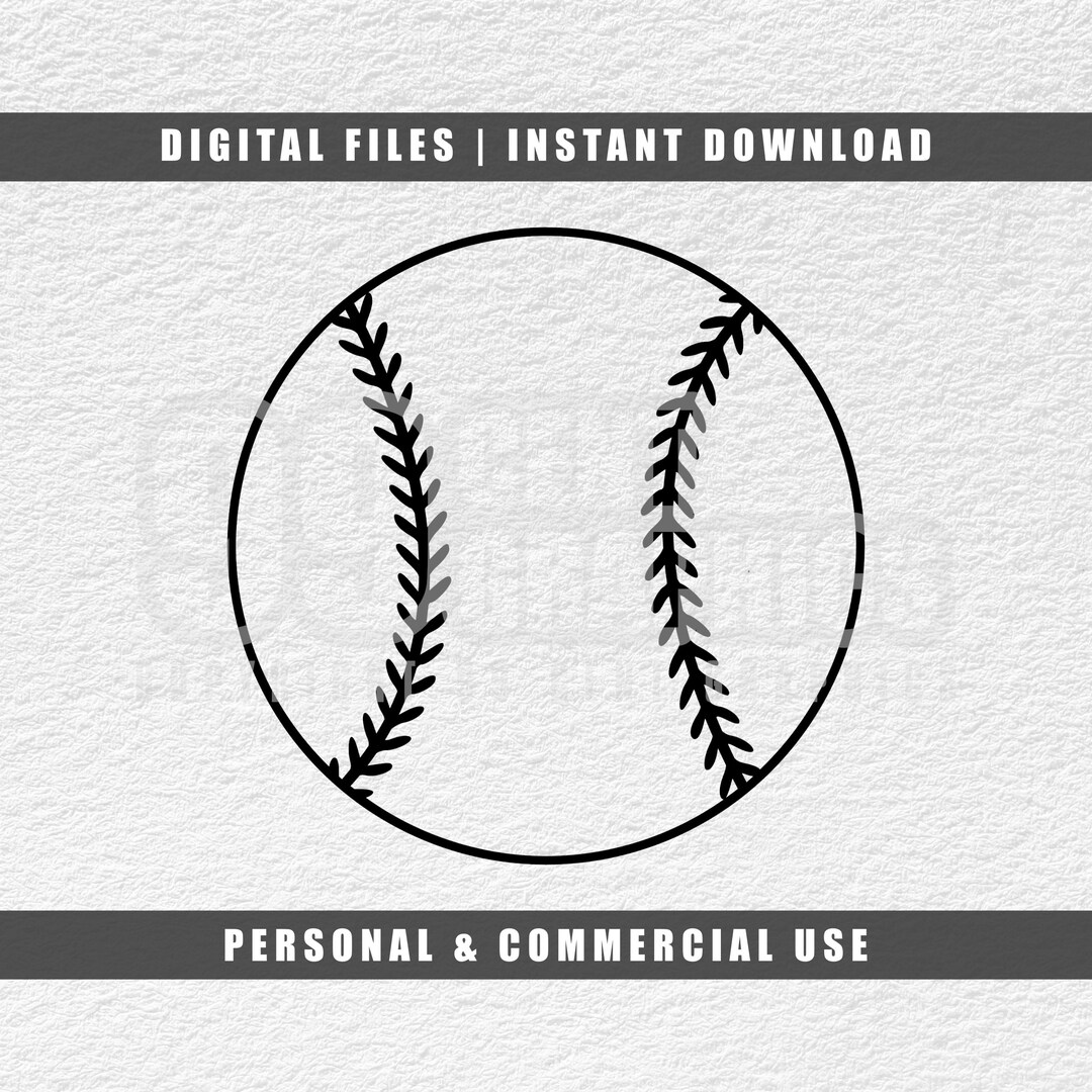 Baseball Outline Svg, Baseball Svg, Sport Svg, Cut File, Cricut Svg ...