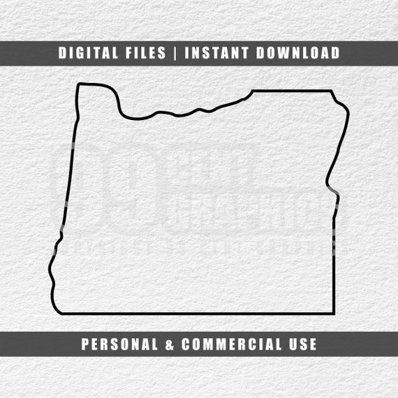 Oregon Svg United States Svg State Outline Svg Cricut Svg - Etsy