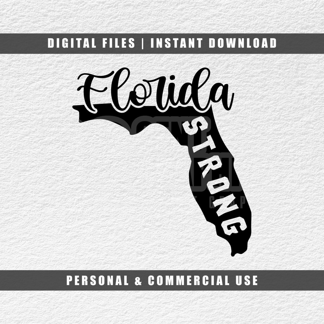 Florida Strong Svg, Florida State Svg, State Silhouette Svg, Cricut Svg ...