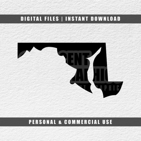 Maryland Svg United States Svg State Silhouette Svg Cricut - Etsy