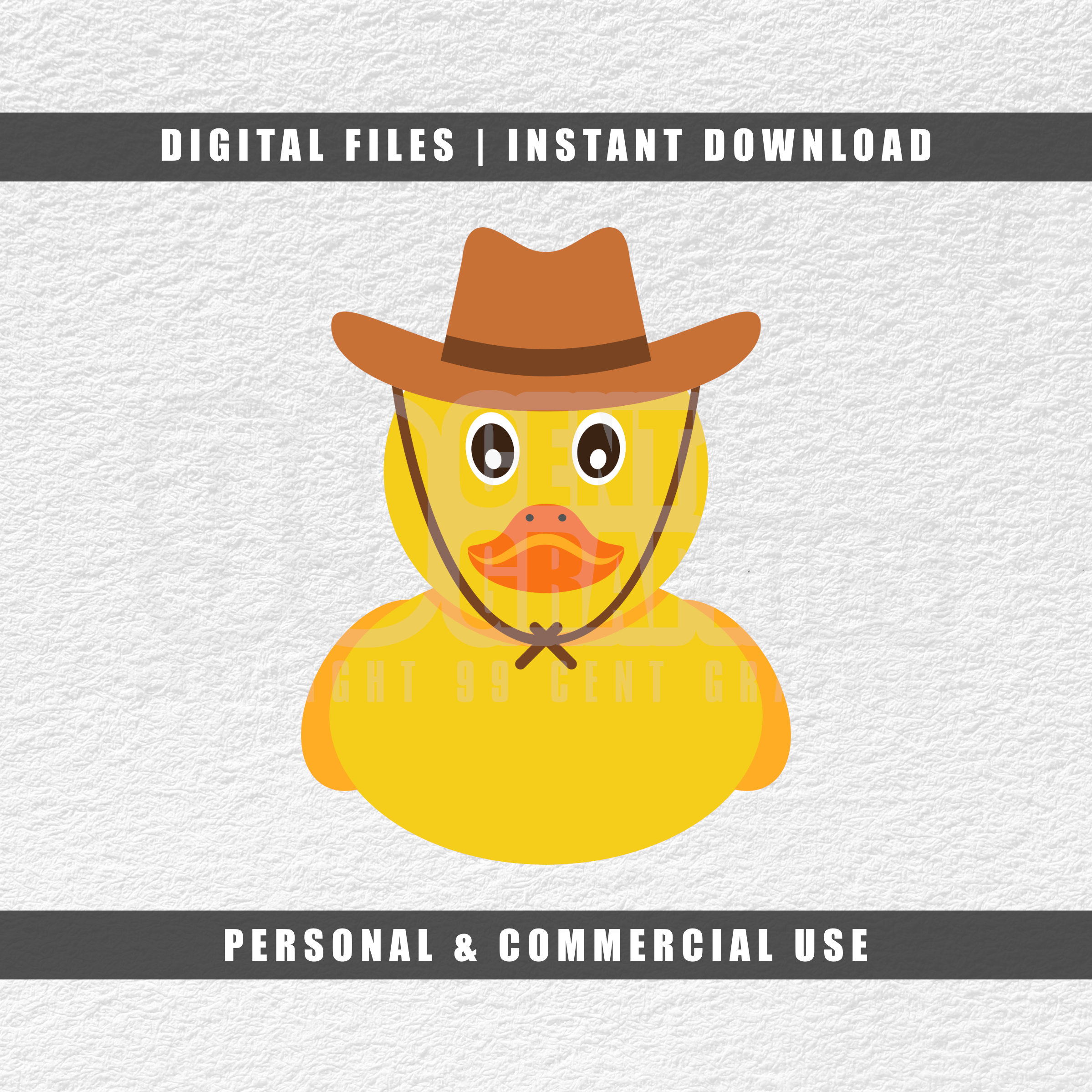 Cowboy Rubber Duck SVG: Vector Cut File (digital Download) - Etsy