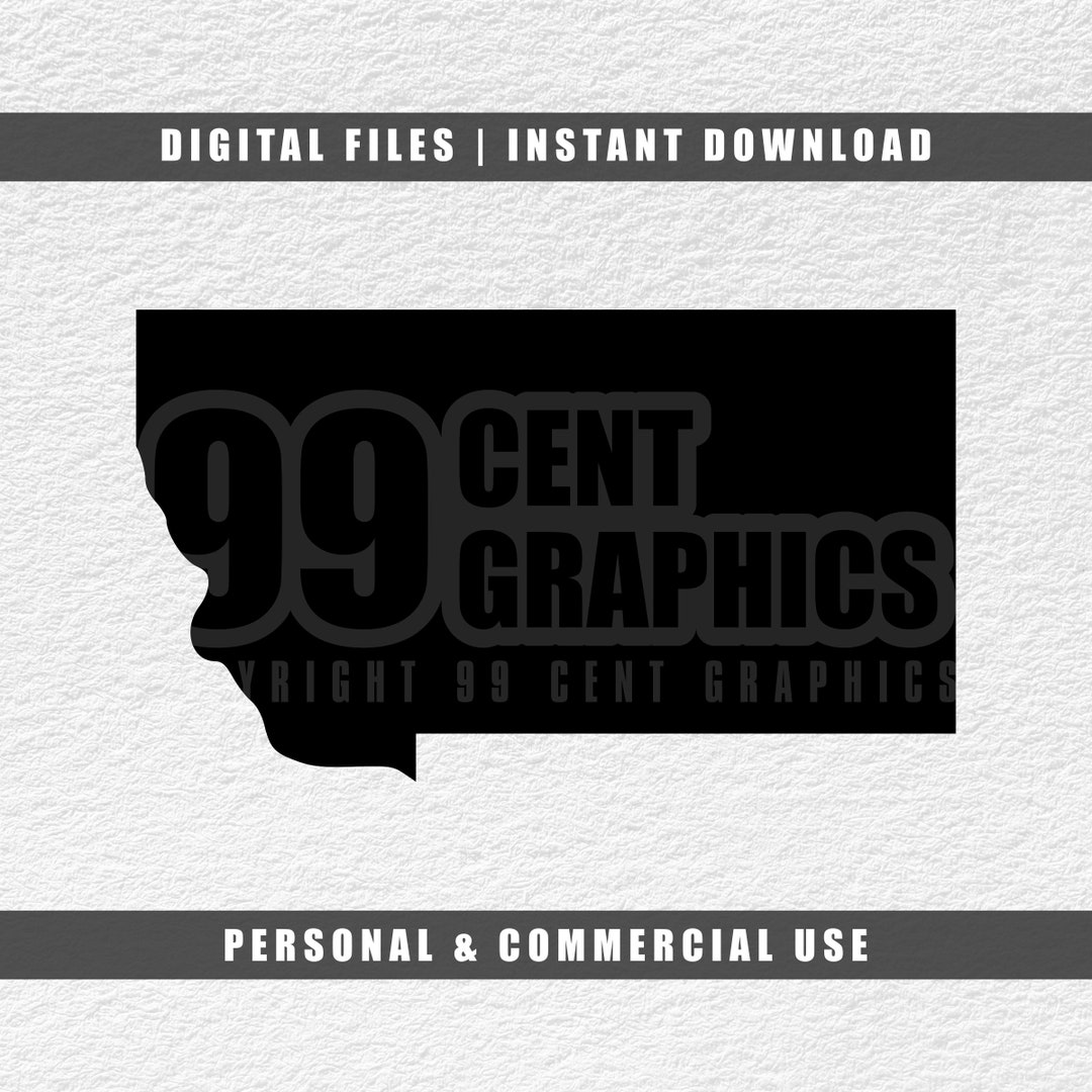 Montana Svg, United States Svg, State Silhouette Svg, Cricut Svg ...
