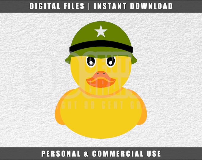 Military Duck Svg, Rubber Duck Svg, Veteran Svg, Duck Svg, Cricut Svg ...