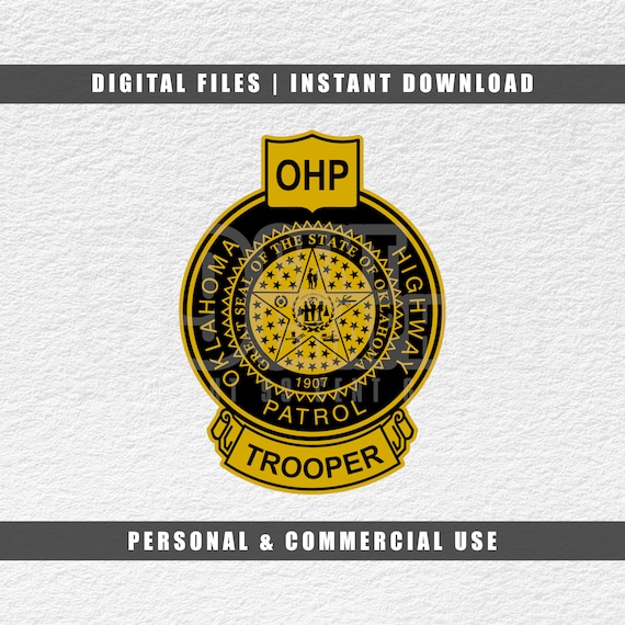 Oklahoma Highway Patrol Badge OKLAHOMA HIGHWAY PATROL State Police