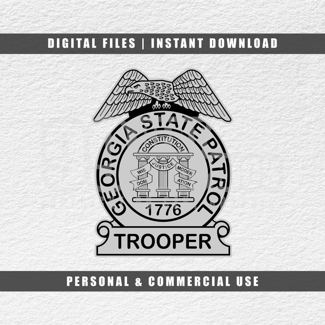 Georgia State Svg, Trooper Svg, Police Svg, Cricut Svg, Cut File Svg ...