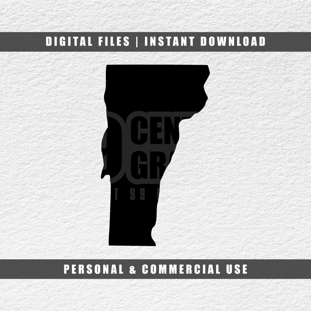 Vermont Svg, United States Svg, State Silhouette Svg, Cricut Svg ...
