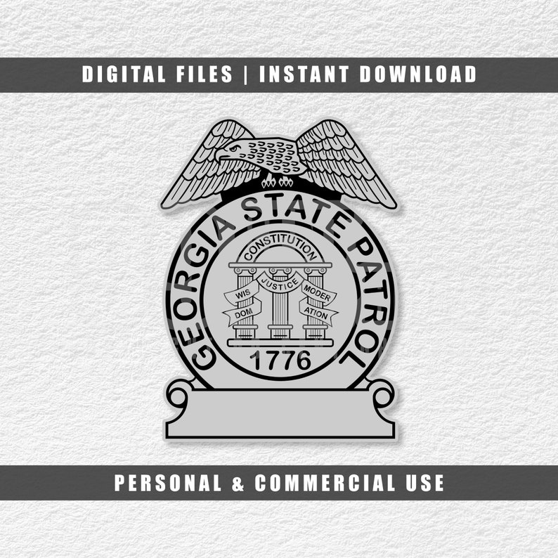 Georgia State Patrol SVG: Layered Police Badge (digital Download) - Etsy